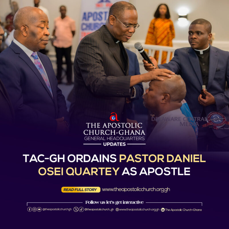 The Apostolic Church-Ghana ordains Pastor Daniel Osei Quartey as ...
